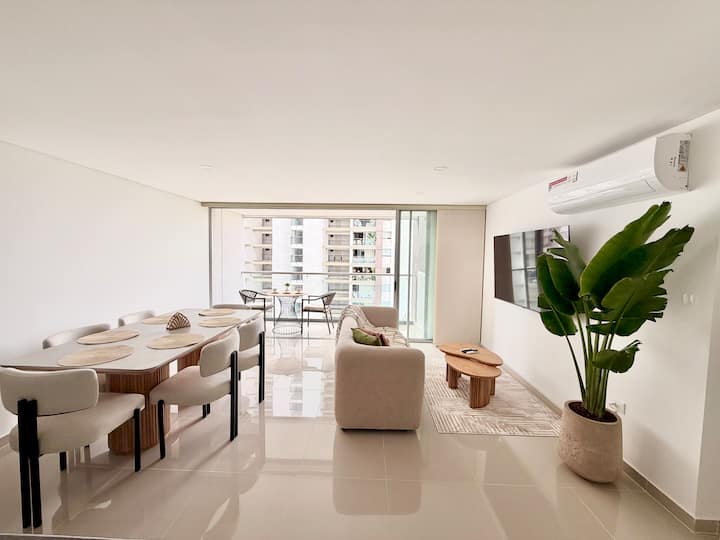 Apartamento Nuevo Y Lujoso, A/c, 3br, Pool Y Gym - Neiva