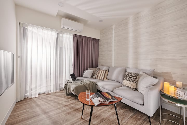 H0/波西米亞風/4房2.5衛/便利商店1min/mrt松江南京站10mins - Keelung City