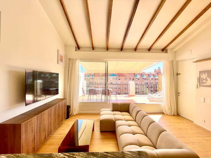 Penthouse With Terrace & Finca Roja Views - Alboraya