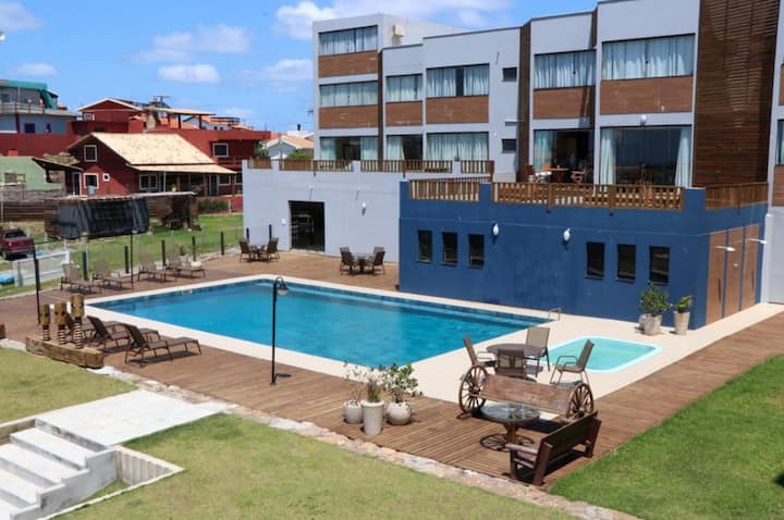 Loft 319 Vista Mar No Farol De Santa Marta - Laguna