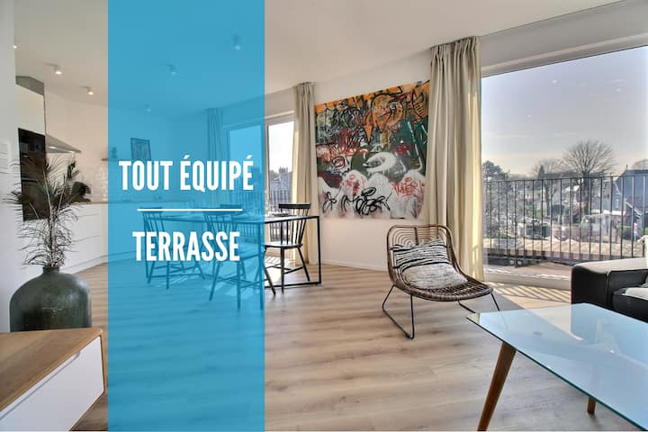 Chez Bruno - Appart Neuf 2 Ch Avec Terrasse - Seraing