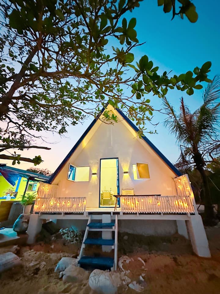 Beachfront A-frame Loft Cabin In San Salvador - Philippines