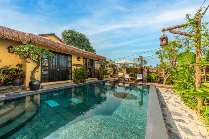 Rustic Charm 3br Villa | Private Pool | Rice Field - Hội An