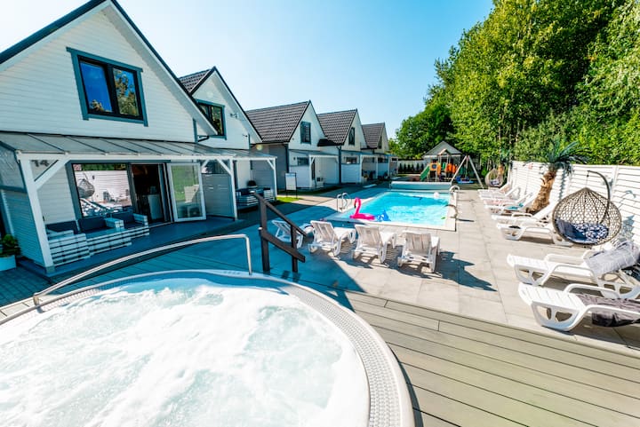 Domki Wakacyjne Wybrzeże- Basen & Jacuzzi (7os.) - Mielno