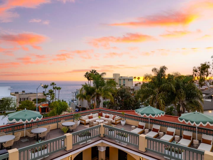 Rooftop Ocean Views + Pool Walk To Beach - Laguna Beach, CA