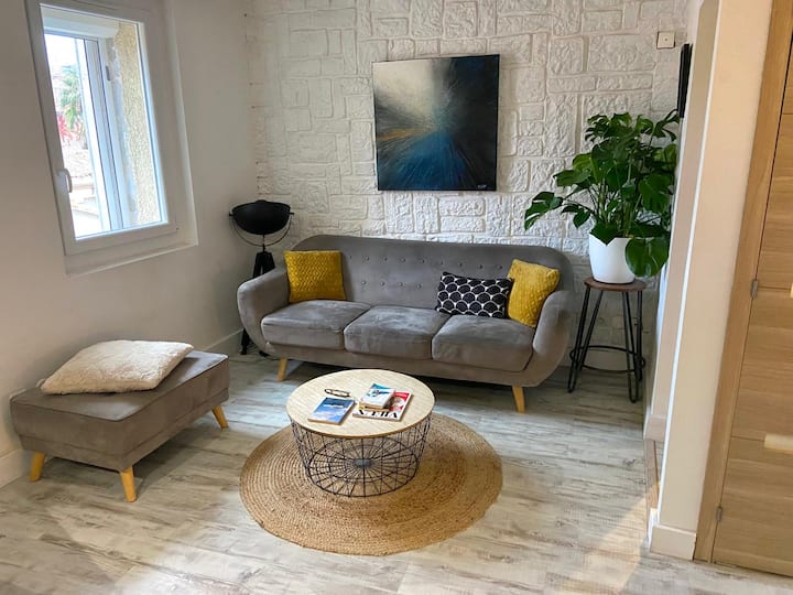 Plein Centre Du Village : T3 Sous Les Toits - Carnon