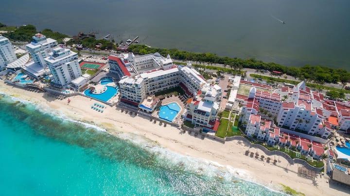 Cancun Beach Escape Vista Al Mar Ideal Para Family - Cancún