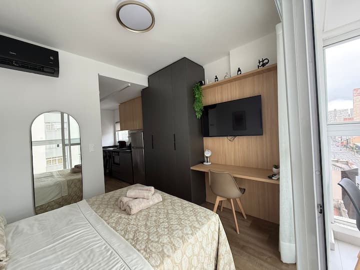 Manhattan Tower 1- 27m2 - Moderno E Bem Equipado - Brazil