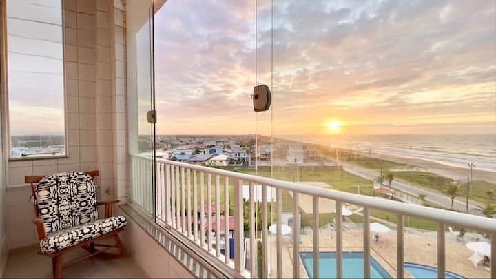 Apê Em Resort Com Vista Mar, Piscina E Churrasq. - Matinhos