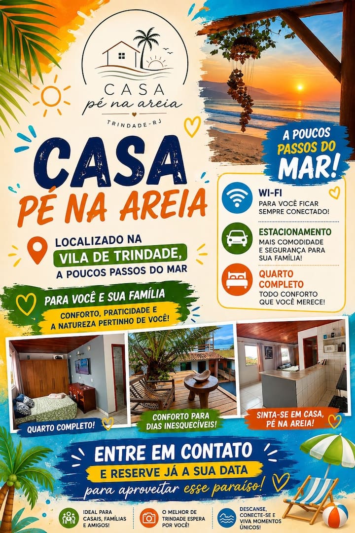 Casa Pé Na Areia, Villa De Trindade - Trindade