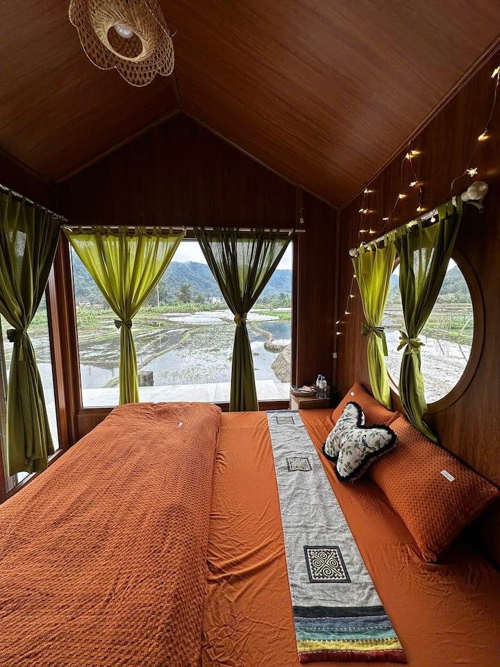 Bungalow View Ruộng Lúa Có Bồn Tắm - Hà Giang