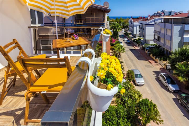 Konyaaltı Merkezde Aspendos Suites Teras Oda - Antalya