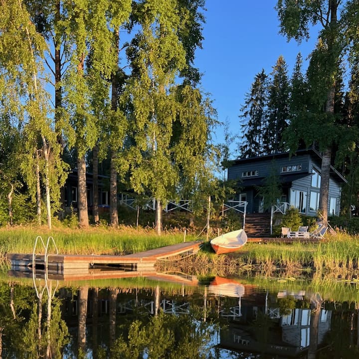 Modern 2012 Built Villa Marianne By Kymijoki River - Kouvola