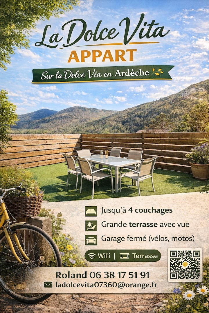 La Dolce Vita Appart 75 M2 Avec Terrasse  45 M2 - Privas