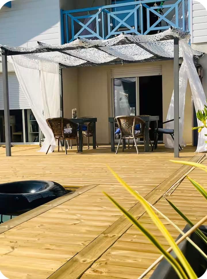 Grand Coquillage 4 Chambres, Piscine. Plage à Vélo - Moliets-et-Maa