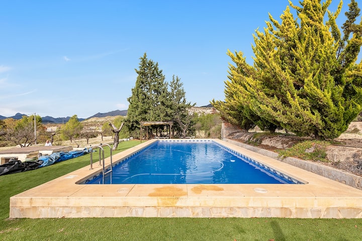 Casa Rural Con Barbacoa, Piscina Privada Y Wifi - Relleu