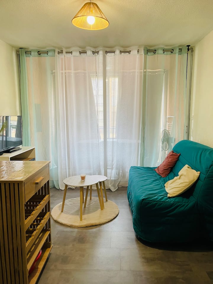 Studio Rénové à 300 M Plage + Piscine + Loggia - Argelès-sur-Mer