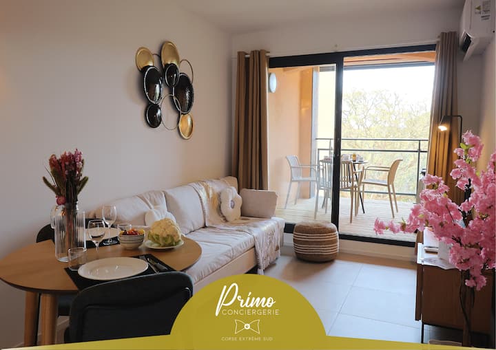 Les 5 Vents - T2 Piscine & Plage - Plage de Figari