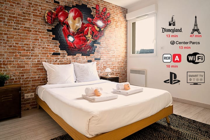 Stark Tower Loft – À 13 Min De Disneyland - Lagny-sur-Marne