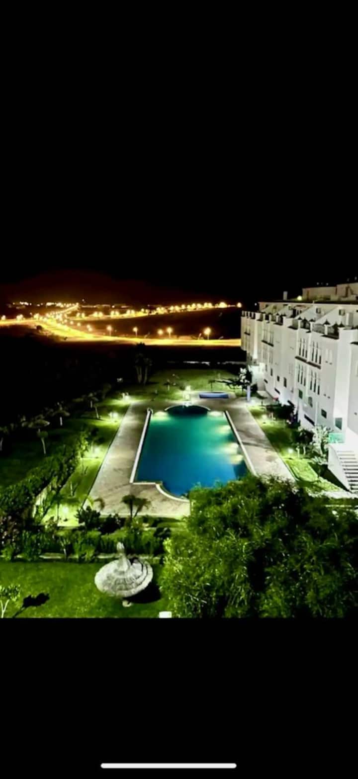 Vue Exceptionnelle : "Appartement Avec Piscine - Tangier