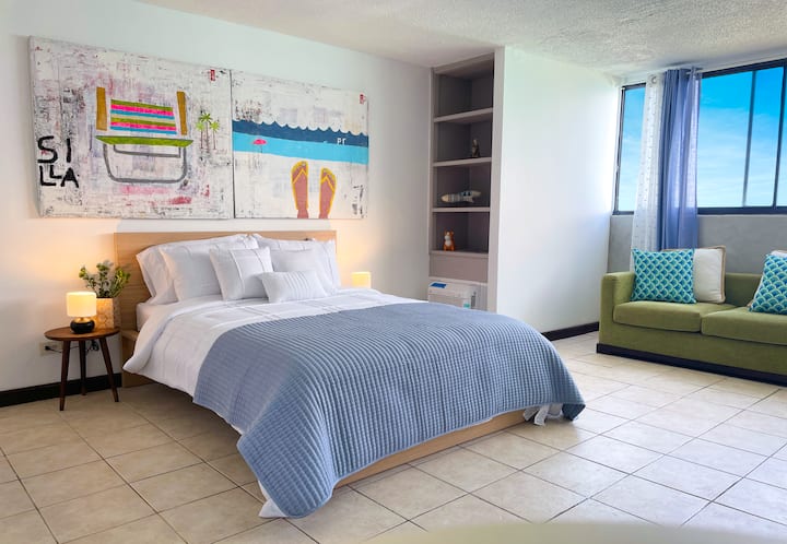 Oceanview Beach Retreat Studio+beach Access+pool - San Juan