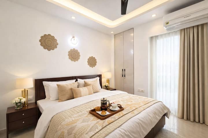 The White Flower Boho House | Elegant 3bhk - Sonipat