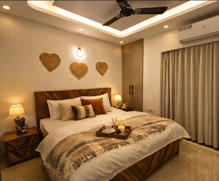 The White Flower Boho House | Elegant 3bhk - Sonipat