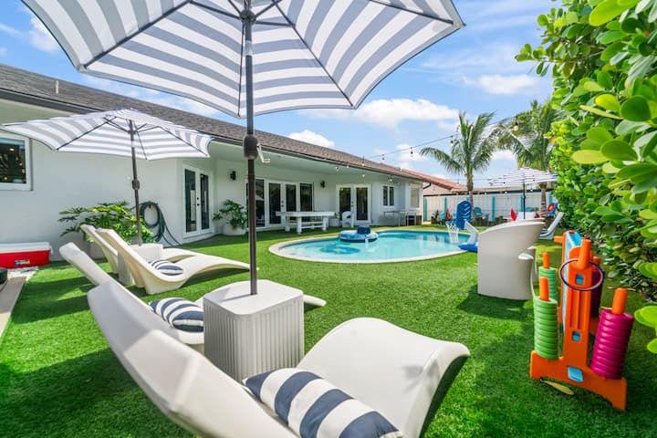 New Miami Retreat | Heated Pool & Entertainment - 플로리다키스 제도