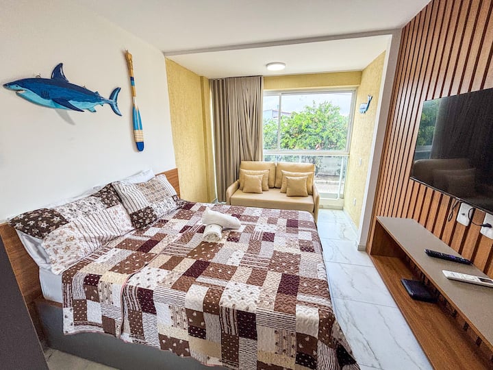 Studio No Centro Com Rooftop E Piscina Infinita - Ipojuca