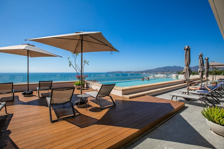 Paraíso Maralma 2br Rooftop Vista Al Mar Bucerías - Bucerías