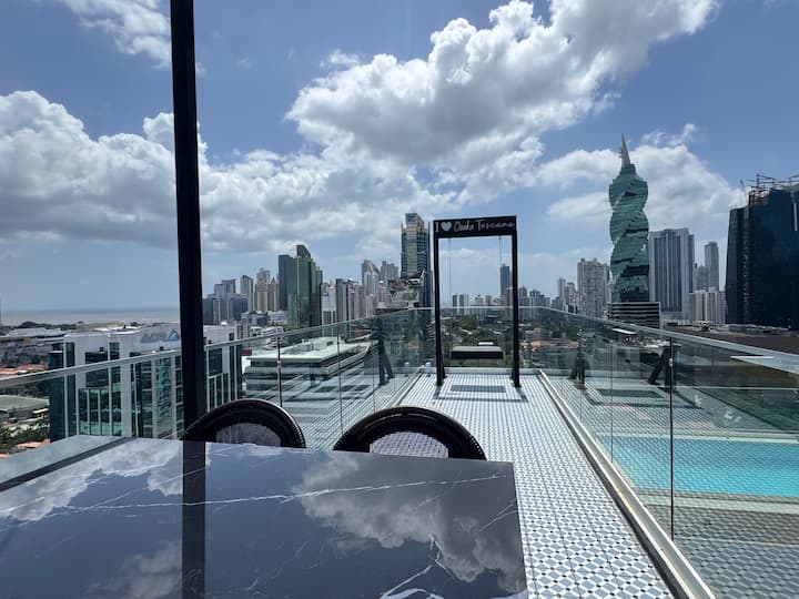 Apto Céntrico | Rooftop Con Vista, Piscina Y Gym - Panama