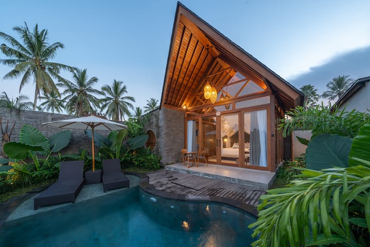 New! Modern Private Pool Villa With Ricefield View - Indonesia