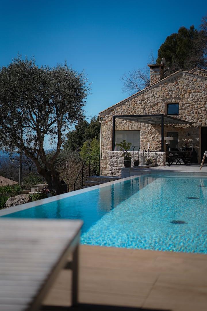 Luxueuse Villa - Vue Panoramique Mer - Piscine - Vence