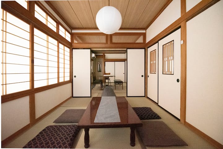 【New】地元編集者がつくる一棟貸し｜温泉近く｜長期割有り｜3br・100㎡｜家族３世代も快適 - 후쿠시마시