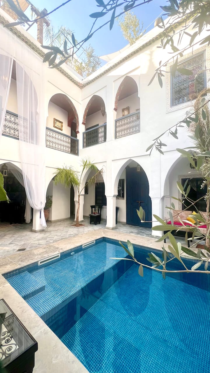 Riad Libitibito 10 Pax Piscine Chauffée Pdj Inclus - Marrakech