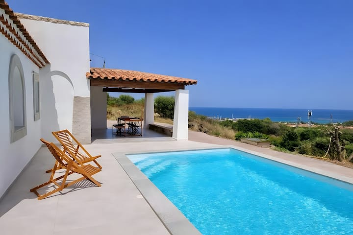 Villa Del Cardo Con Piscina - San Teodoro, Sicily