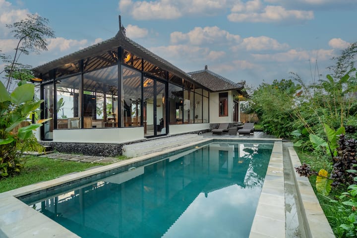 2 Br Peaceful Private Pool Villa Near Ubud - Ubud