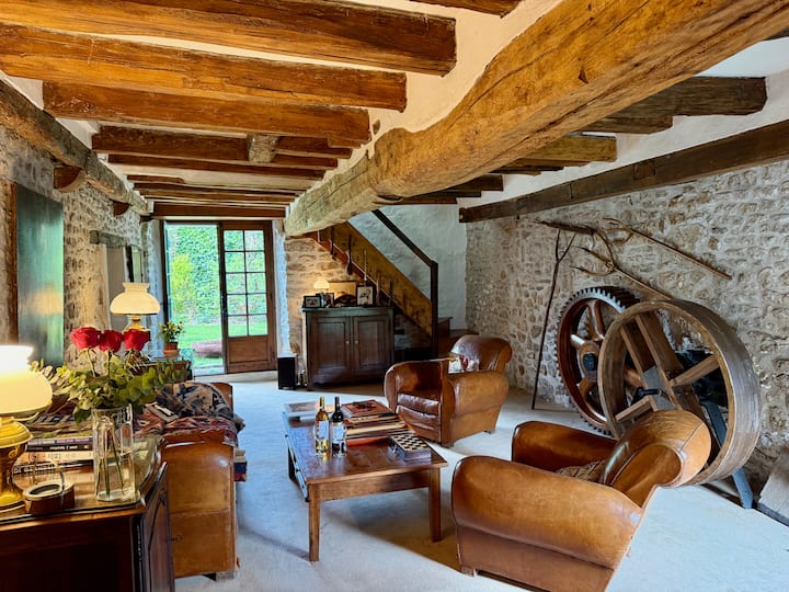 Elegant Mill For 10. Events For 35. 1 Hr To Paris. - Angerville
