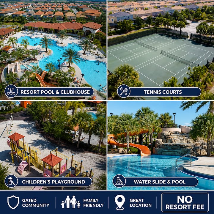 No Resort Fee • Pool • Gated • Family Ready• 5bd - Haines City, FL