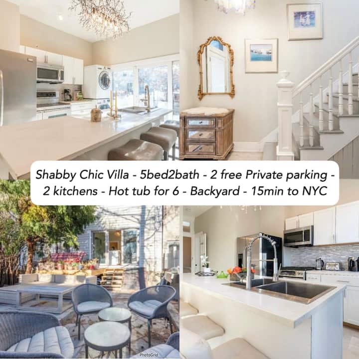Shabby Chic Villa 10 Min To Nyc - Private Parking - Jersey City, NJ