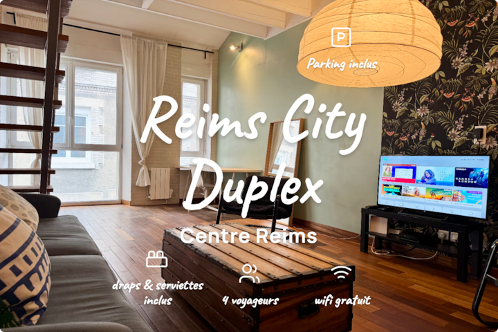 Reims City Duplex Avec Parking Inclus - Reims