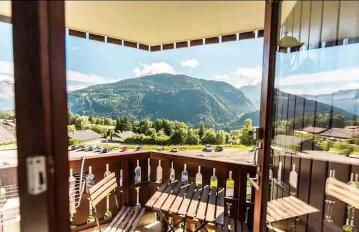 Studio Cosy Avec Balcon Vue Mont-blanc - Saint-Gervais-les-Bains