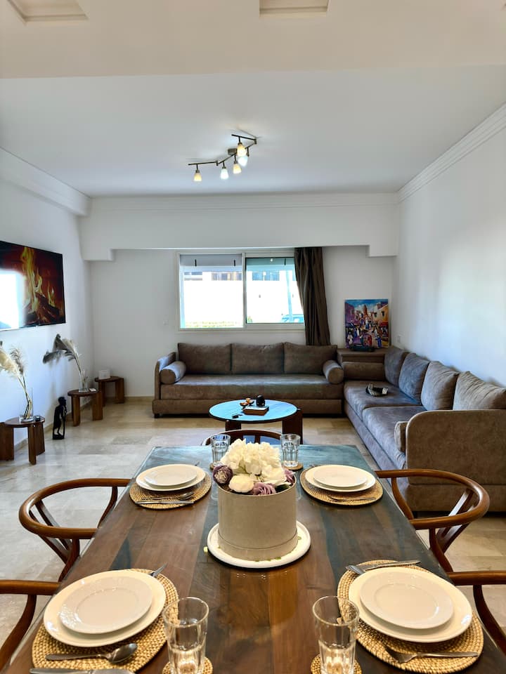 Double Appartement Pour 11 Pers – Piscine & Plage - Agadir