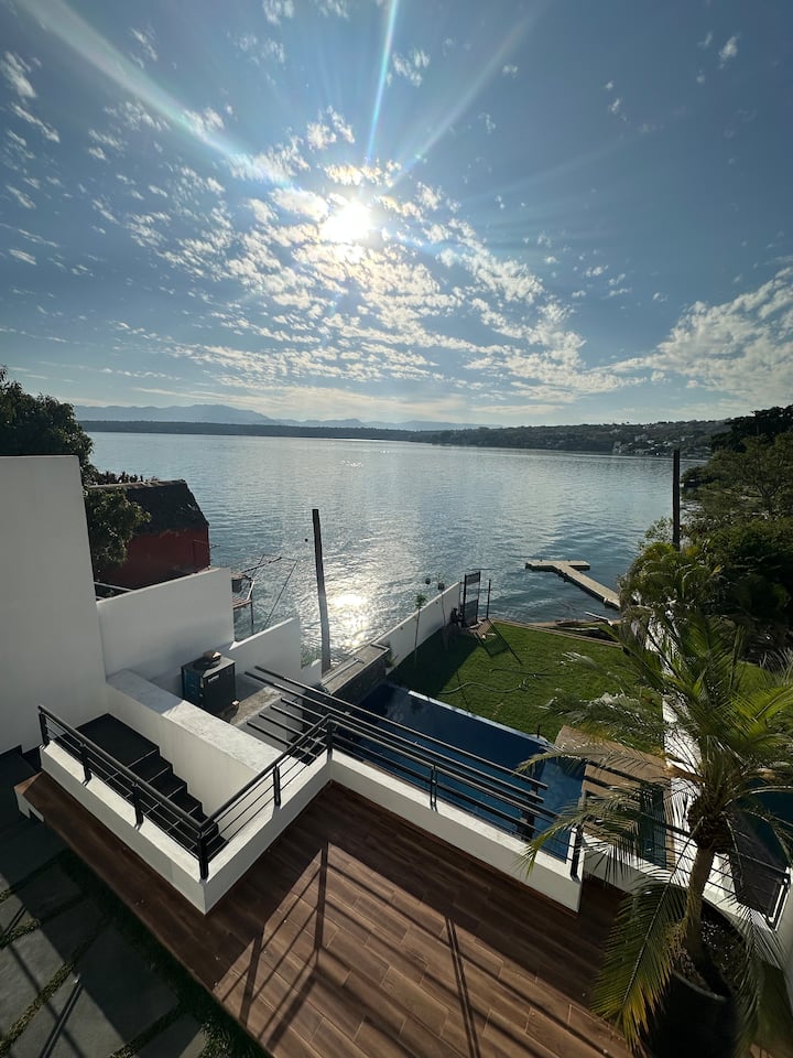 Lujo A Pie De Lago 6 Hab 22 P Bomba De Calor - Tequesquitengo