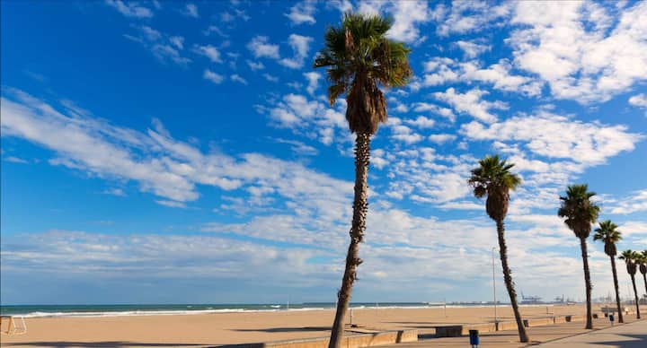 Apartamento Lujo Primera Linea Playa Patacona - Alboraya
