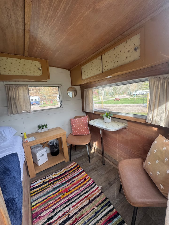 Teddy Retro Camper Rental (King-size Bed). - Lava Hot Springs, ID