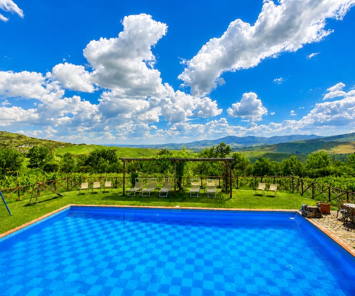 Podere San Giu Piscina Tra I Vigneti Val D'orcia - Mount Amiata