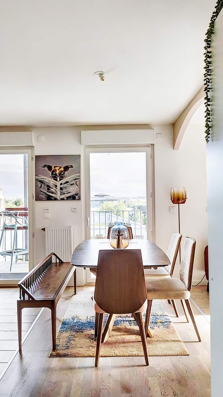 Cocon Design 52m² + Grand Balcon Face Rer A Nogent - Nogent-sur-Marne