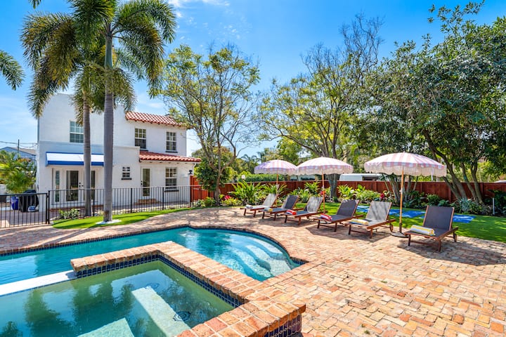 6br Estate+heated Pool+spa+golf+courtyard+gameroom - Palm Beach, FL