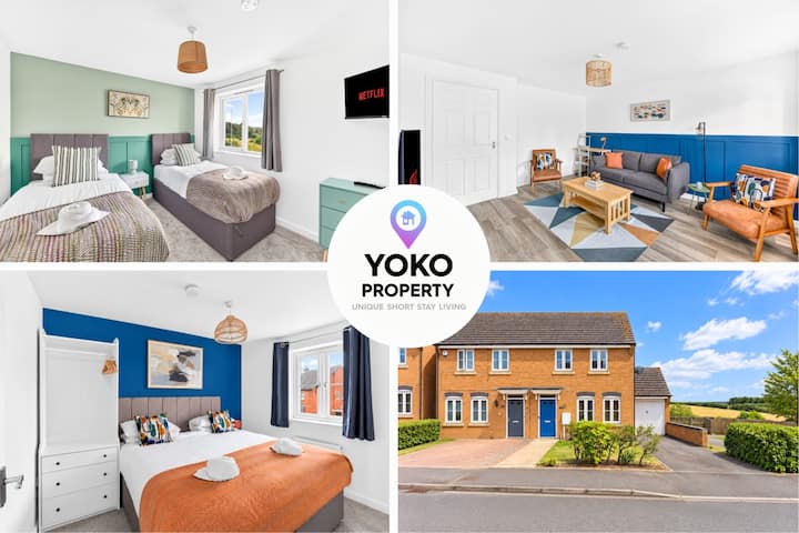Stylish House  Sleeps 5  Driveway Parking  Wifi - Northampton, UK